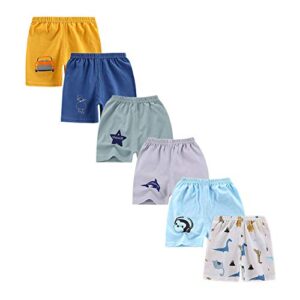 sharely sheep sharelysheep baby boys elastic waist dinosaur cotton shorts toddler kids pants, t9, 2t