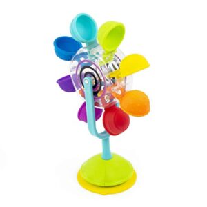 sassy whirling waterfall suction toy for bathtime - stem - ages 12+ months, multi