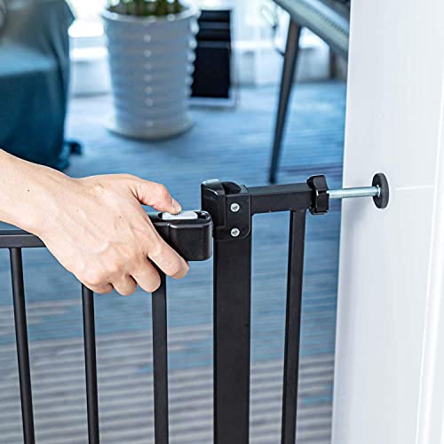 Kinfant 41-Inch Extra Tall Walk Thru Baby Gate,Bonus Kit, Includes 6-Inch Extension Kit, 4 Pack Pressure Mount Kit and 4 Pack Wall Cups and Mounting Kit