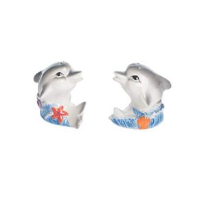 beachcombers dolphin salt and peppet set multicolored