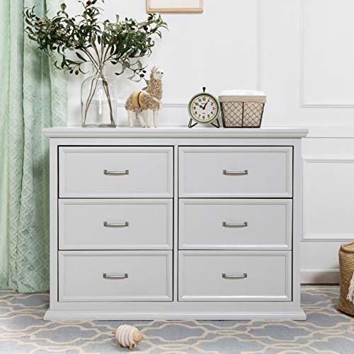 Namesake Foothill-Louis 6-Drawer Assembled Dresser in Cloud Grey