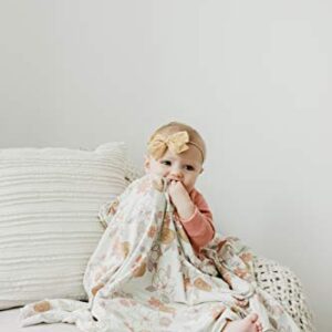 Large Premium Knit Baby Swaddle Receiving Blanket"Ferra" by Copper Pearl