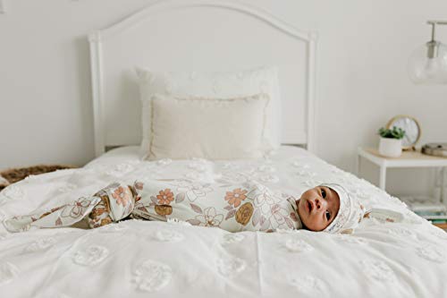 Large Premium Knit Baby Swaddle Receiving Blanket"Ferra" by Copper Pearl