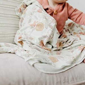 Large Premium Knit Baby Swaddle Receiving Blanket"Ferra" by Copper Pearl