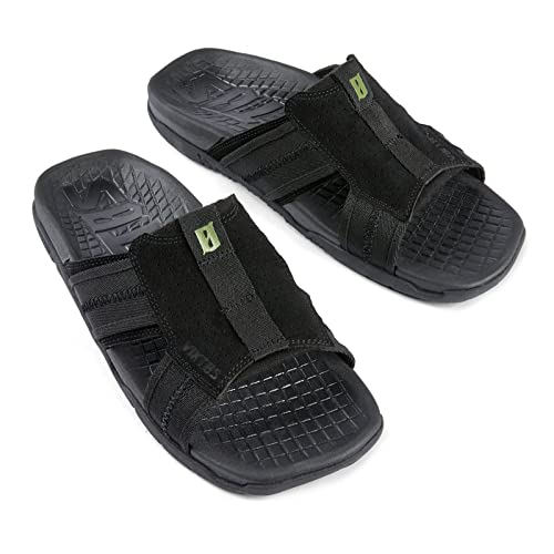 VIKTOS Men's Lightweight Outdoor Open Toe Athletic Anti-Slip Custom Fit Ruck Recovery Slide Sandals, Nightfjall, 12