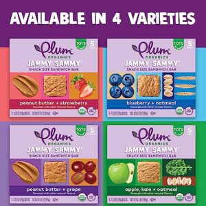 Plum Organics Sandwich Bars | Jammy Sammy | Variety Pack | 6 Count | Organic Snack for Kids, Toddlers | New Look, Packaging May Vary