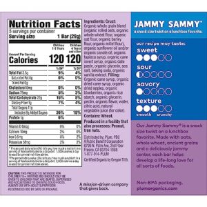 Plum Organics Sandwich Bars | Jammy Sammy | Variety Pack | 6 Count | Organic Snack for Kids, Toddlers | New Look, Packaging May Vary