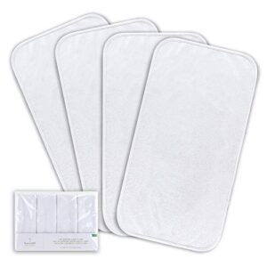 the peanutshell waterproof diaper changing pad liners | 4 pack set for changing pad, bassinet or crib | washable & reusable