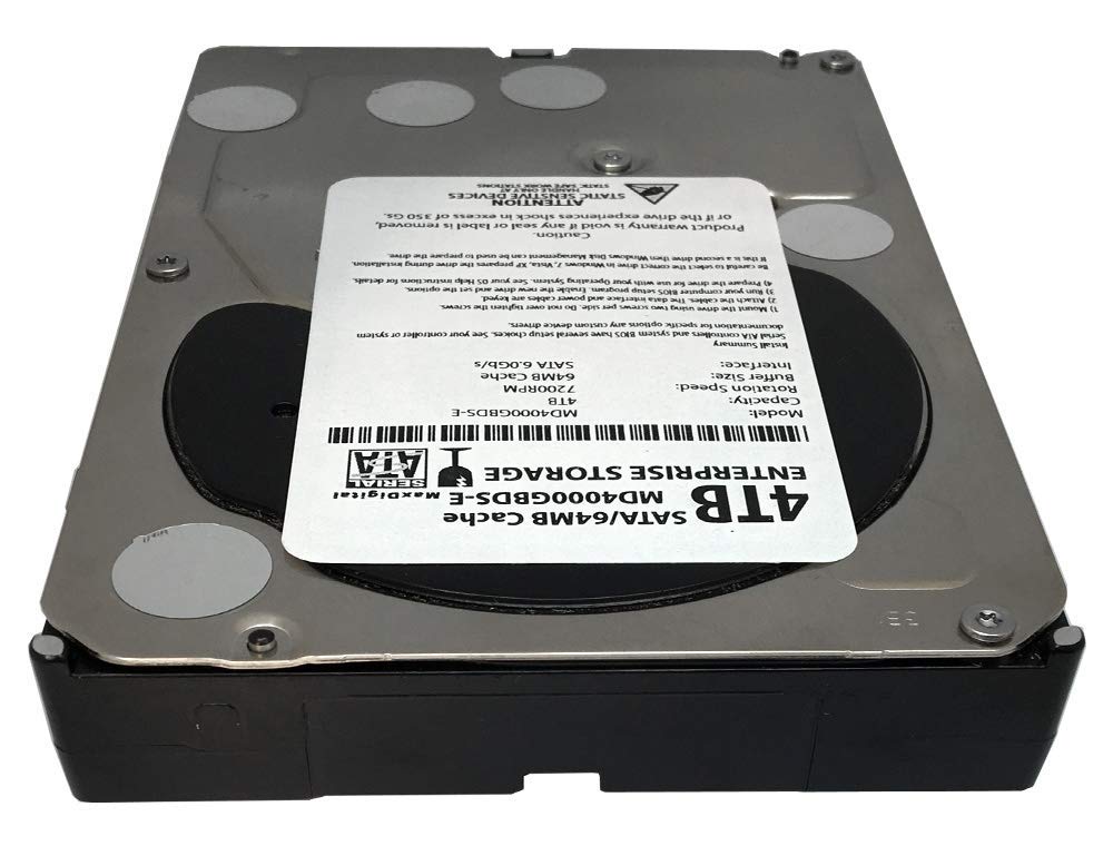 MaxDigital 4TB 7200RPM 64MB Cache SATA 6.0Gb/s (Enterprise Storage) 3.5inch Internal Hard Drive (Renewed)