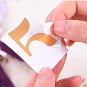 StayMax 1-30 Wedding Party Number Stickers for Table Card Accessories Decorative self-adhensive Number Sticker