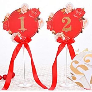 StayMax 1-30 Wedding Party Number Stickers for Table Card Accessories Decorative self-adhensive Number Sticker