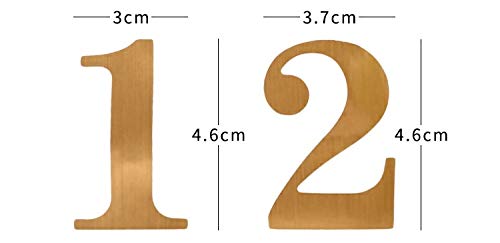 StayMax 1-30 Wedding Party Number Stickers for Table Card Accessories Decorative self-adhensive Number Sticker