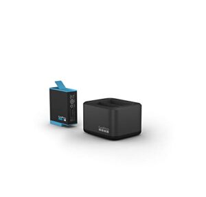 dual battery charger + battery (hero10 black/hero9 black) - official gopro accessory (addbd-001)