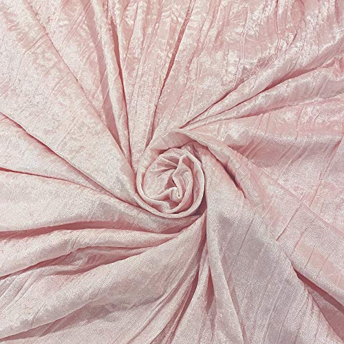 Sweet Jojo Designs Pink Fabric Memory Memo Photo Bulletin Board - Solid Light Blush Crinkle Crushed Velvet Luxurious Elegant Princess Boho Shabby Chic Luxury Glam High End Boutique for Lace Collection