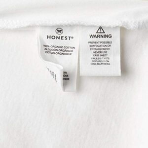 HonestBaby unisex baby 2-Pack Organic Cotton Fitted Crib Sheets Wearable Blanket, Bright White, One Size US