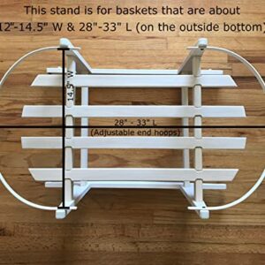 2 in 1 Natural Rocking Stand for Tadpoles Moses Baskets - with Brakes (Read All Product Details)