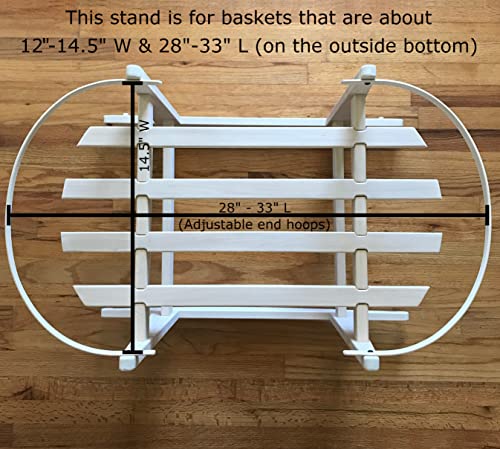 2 in 1 Natural Rocking Stand for Tadpoles Moses Baskets - with Brakes (Read All Product Details)