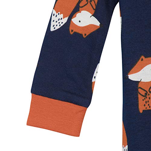 Gerber Baby Boys' 2-Pack Footed Pajamas, Fox Grey, 12 Months