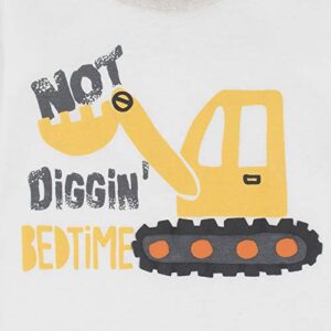 GerberBaby BoysToddler Snug Fit 4-Piece Pajama SetDump Truck Grey2T