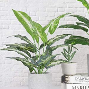 JC nateva 16" Small Fake Plants Artificial Potted Faux Plants for Office Desk Shelf Bathroom Home Decor