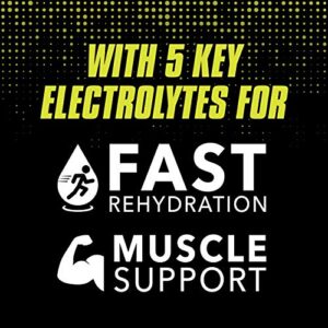 Pedialyte Sport Electrolyte Powder, Fast Hydration with 5 Key Electrolytes for Muscle Support Before, During, & After Exercise, Lemon Lime, 0.49-oz Packets (24 Count)