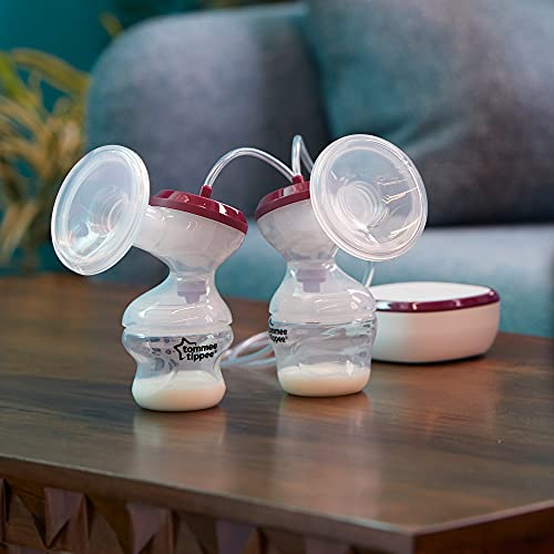 Tommee Tippee Made for Me Double Electric Breast Pump, USB Rechargeable | Quiet, Portable, Lightweight