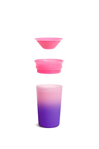 Munchkin® Miracle® 360 Color Changing, Plastic, Sippy Cup, 9 Ounce, Pink