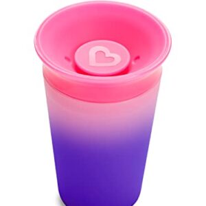 Munchkin® Miracle® 360 Color Changing, Plastic, Sippy Cup, 9 Ounce, Pink