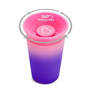 Munchkin® Miracle® 360 Color Changing, Plastic, Sippy Cup, 9 Ounce, Pink