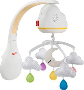 fisher-price sound machine calming clouds mobile & soother convertible crib to tabletop with music & lights for newborn to toddler