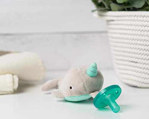 WubbaNub Infant Pacifier - Marnie Narwhal