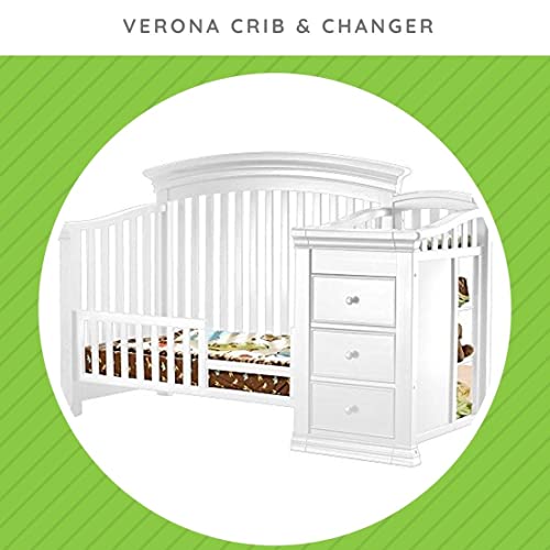 CC KITS Toddler Bed Safety Guard Rail Conversion Kit 137 for Sorelle Finley Crib & Changer, Verona Crib & Changer & Vista Elite Crib and Changer (White)