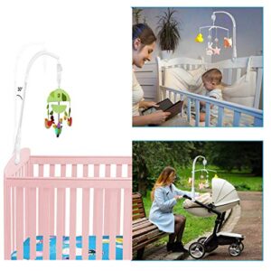 LIUDHPSP 23 inch Baby Crib Mobile Bed Bell Holder Arm Bracket, with Music Box, The Claw Part can be Adjusted Width-DIY Toy Decoration