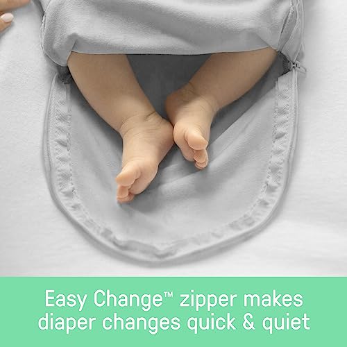 SwaddleMe by Ingenuity Easy Change Swaddle in Size Small/Medium, For Ages 0-3 Months, 7-14 Pounds, Up to 26 Inches Long, 3-Pack Baby Swaddle with Easy Change Zipper