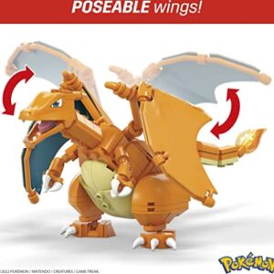 MEGA Pokémon Action Figure Building Toys Set, Charizard With 222 Pieces, 1 Poseable Character, 4 Inches Tall, Gift Ideas For Kids