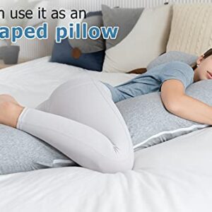 INSEN Pregnancy Pillow,Maternity Body Pillow for Sleeping,H Shaped Body Pillow for Pregnant Women