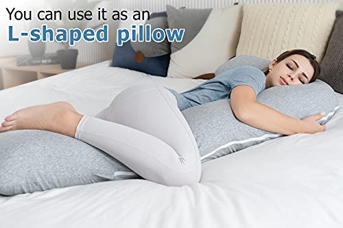 INSEN Pregnancy Pillow,Maternity Body Pillow for Sleeping,H Shaped Body Pillow for Pregnant Women