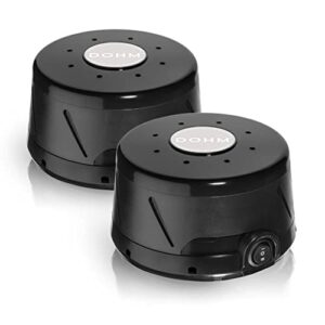 yogasleep dohm classic 2-pack black | the original white noise machine | soothing natural sound from a real fan | noise cancelling | sleep therapy, office privacy, travel