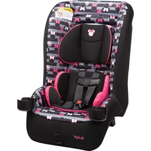 disney baby jive 2 in 1 convertible car seat,rear-facing 5-40 pounds and forward-facing 22-65 pounds, minnie stripes