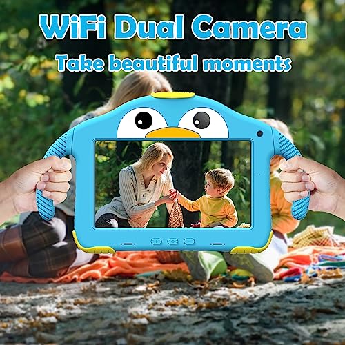 Kids Tablet 7inch Tablet for Kids Android 10 Toddler Tablet Eye Protection 32GB Kids APP Preinstalled Learning Tablet WiFi Education Dual Cameras with Kid-Proof Case YouTube Netflix Google Play Store