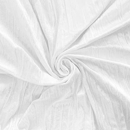 Sweet Jojo Designs White Fabric Memory Memo Photo Bulletin Board - Solid Crinkle Crushed Velvet Luxurious Elegant Princess Boho Shabby Chic Luxury Glam High End Boutique Ruffle for Lace Collection