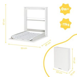 Badabulle Plouf Wall Mounted Changing Table with Changing Mat