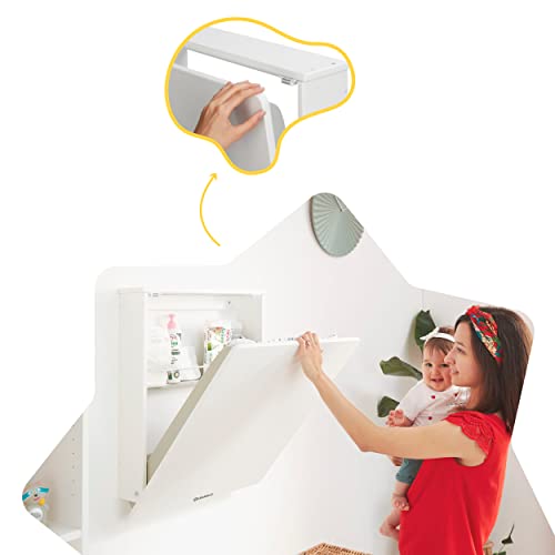 Badabulle Plouf Wall Mounted Changing Table with Changing Mat