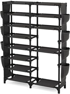 tribesigns shoe rack 24-30 pairs shoe storage organizer non-woven shoe shelf boots organizer