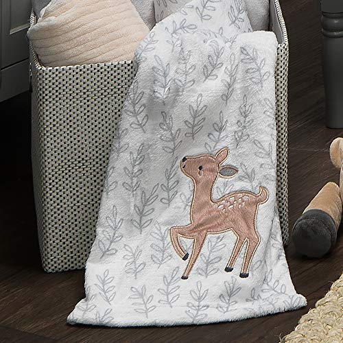 Bedtime Originals Deer Park Baby Blanket, White