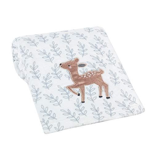 Bedtime Originals Deer Park Baby Blanket, White