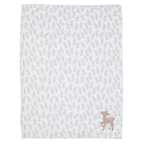 Bedtime Originals Deer Park Baby Blanket, White