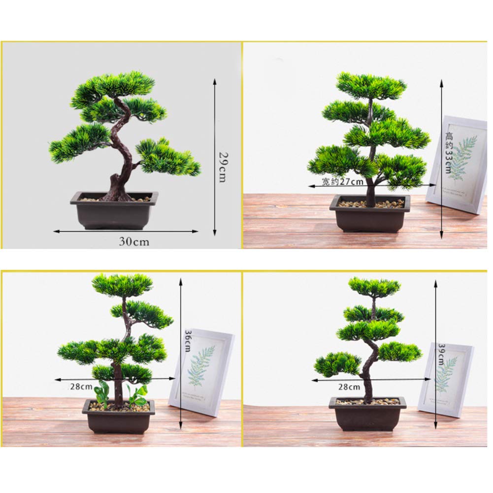 Artificial Plants Bonsai Pine Tree,Potted Plant Ornament Bonsai Plastic Simulation Bonsai DIY Decorative Bonsai Desk Display Fake Tree Living Room Garden Decoration Decor