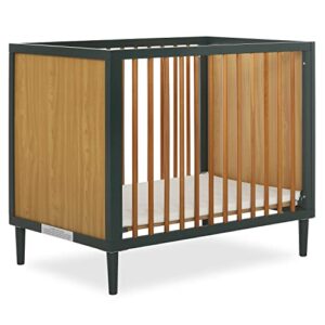 dream on me lucas mini modern crib with rounded spindles