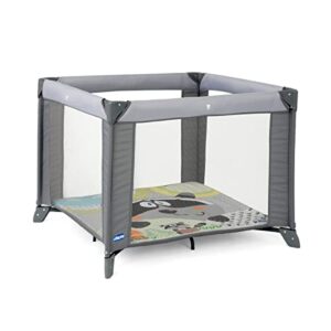 chicco tot quad portable square playpen - honey bear